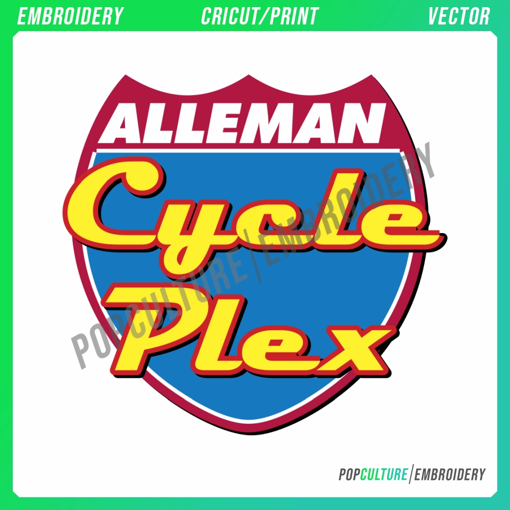 Alleman Cycle Plex • Pop Culture Embroidery • Alleman Cycle Plex 100k ...
