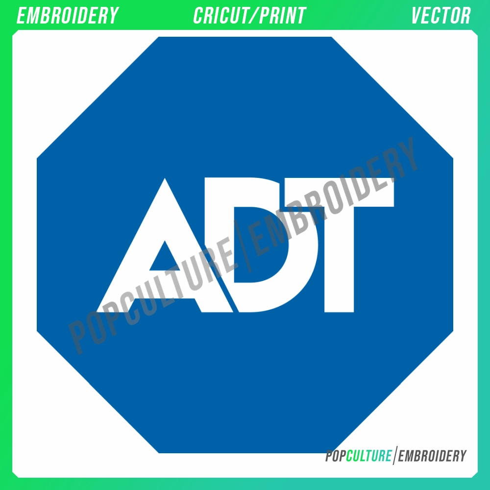 Adt New Logo • Pop Culture Embroidery • Adt New Logo 100k+ Embroidery ...