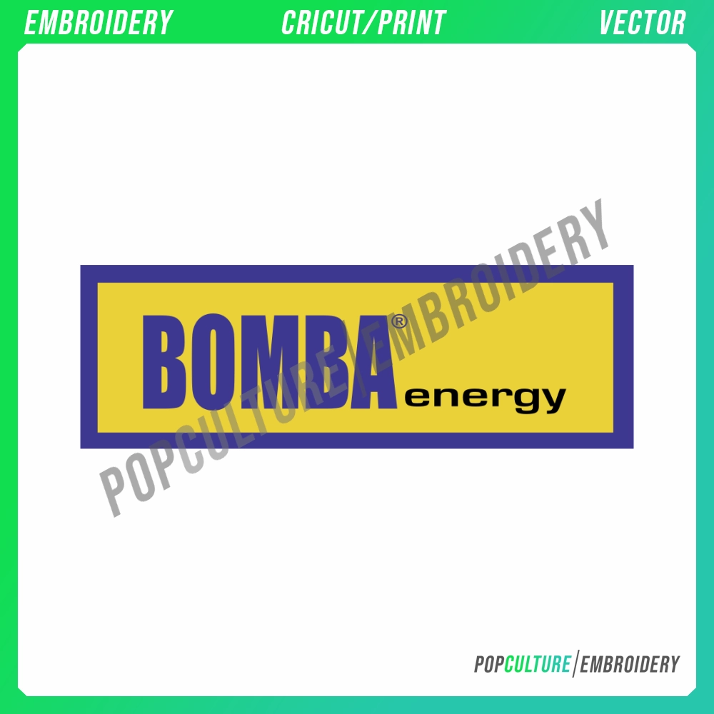 Bomba Energy - Official Logo for Embroidery & Vector • Pop Culture ...