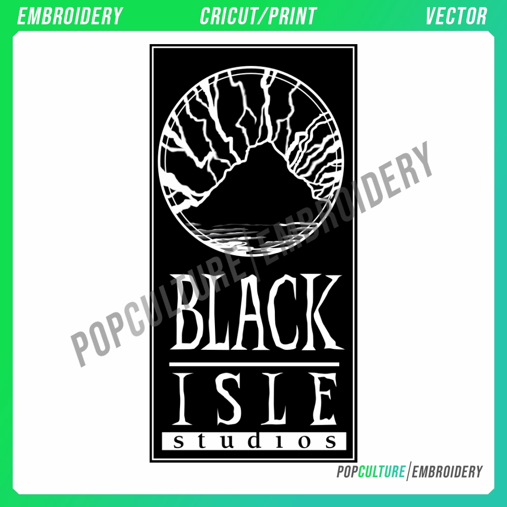 Black Isle Records - Official Logo for Embroidery & Vector • Pop ...