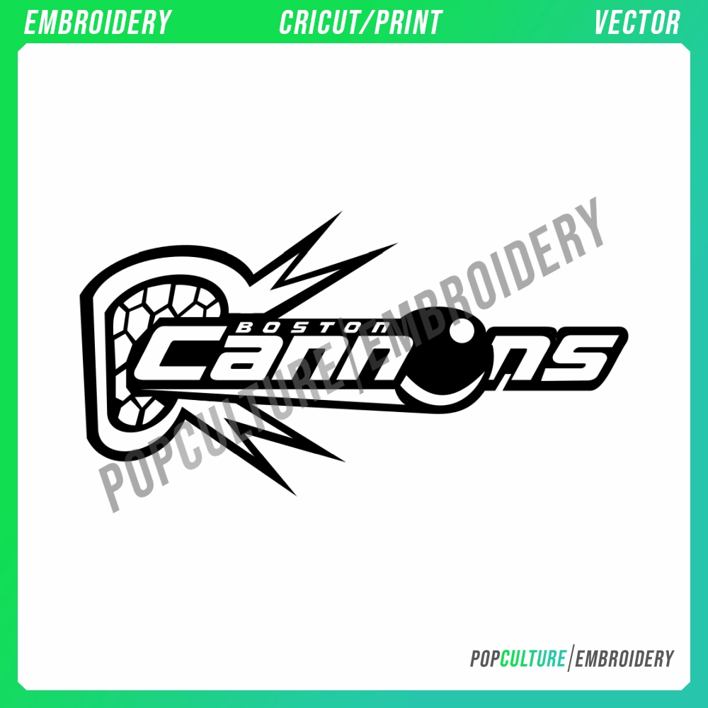 Boston Cannons - Official Logo for Embroidery & Vector • Pop Culture ...