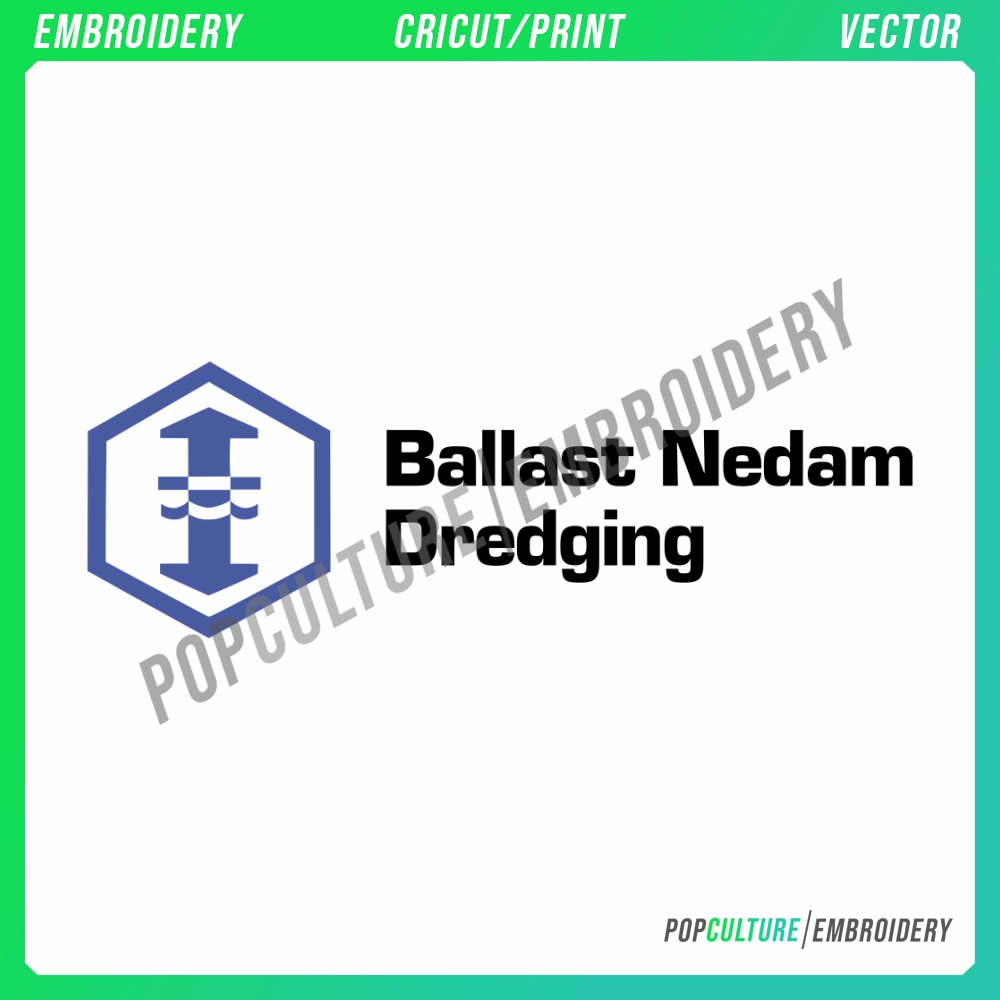 Ballast Nedam Dredging - Official Logo for Embroidery & Vector • Pop ...