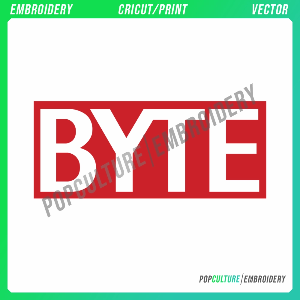 BYTE Turkiye - Official Logo for Embroidery & Vector • Pop Culture ...