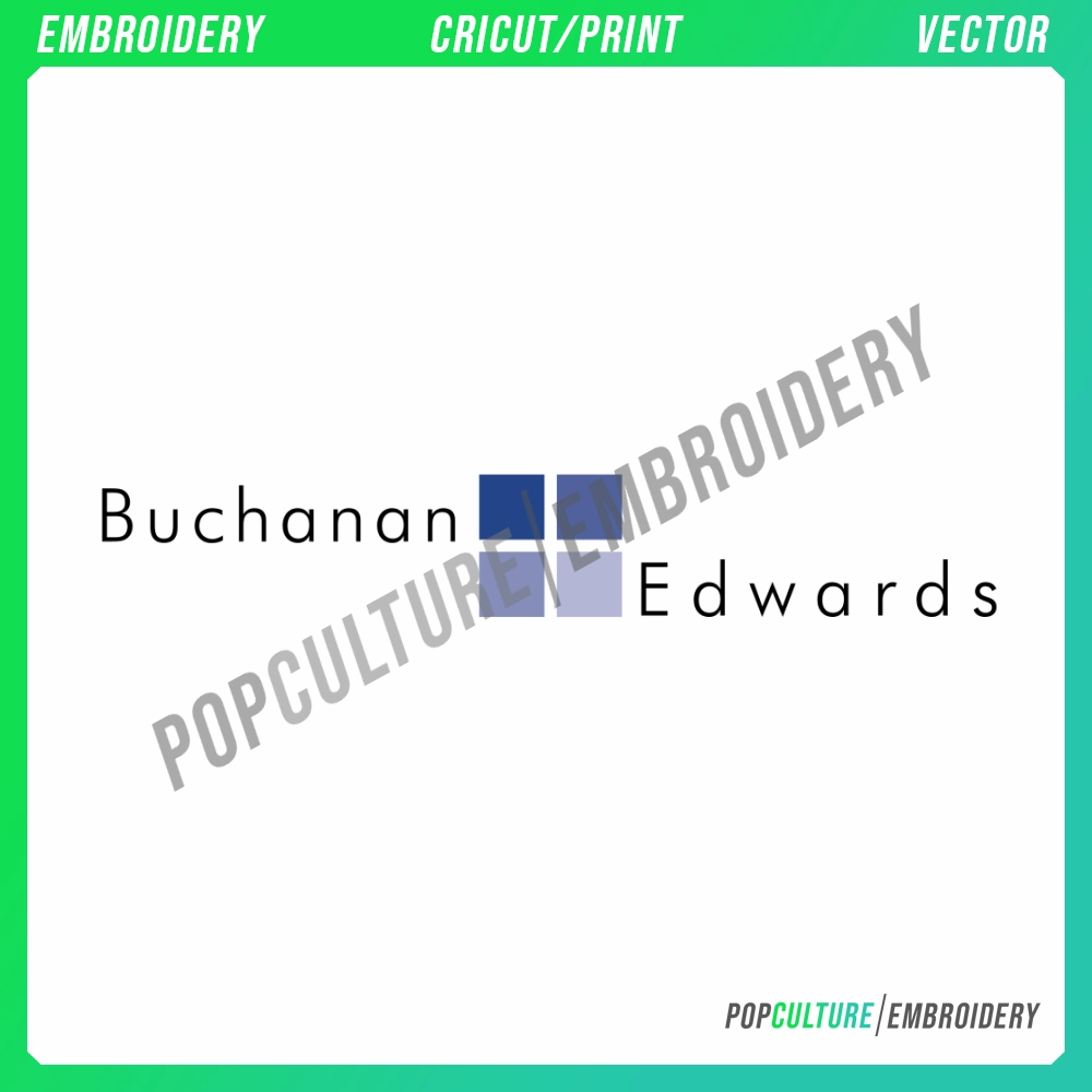 Buchanan & Edwards - Official Logo for Embroidery & Vector • Pop ...