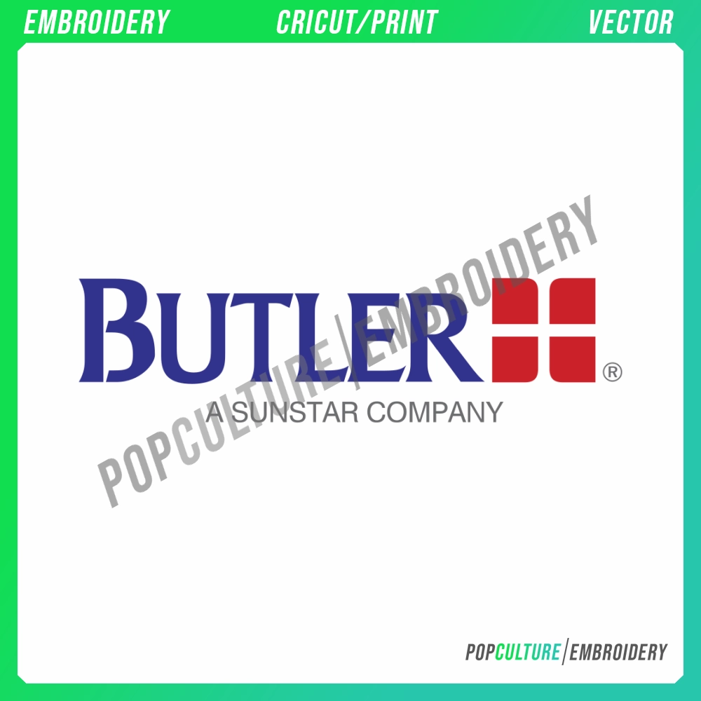 Butler - Official Logo for Embroidery & Vector • Pop Culture Embroidery ...