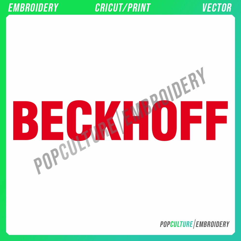 Beckhoff Logo - Official Logo for Embroidery & Vector • Pop Culture ...