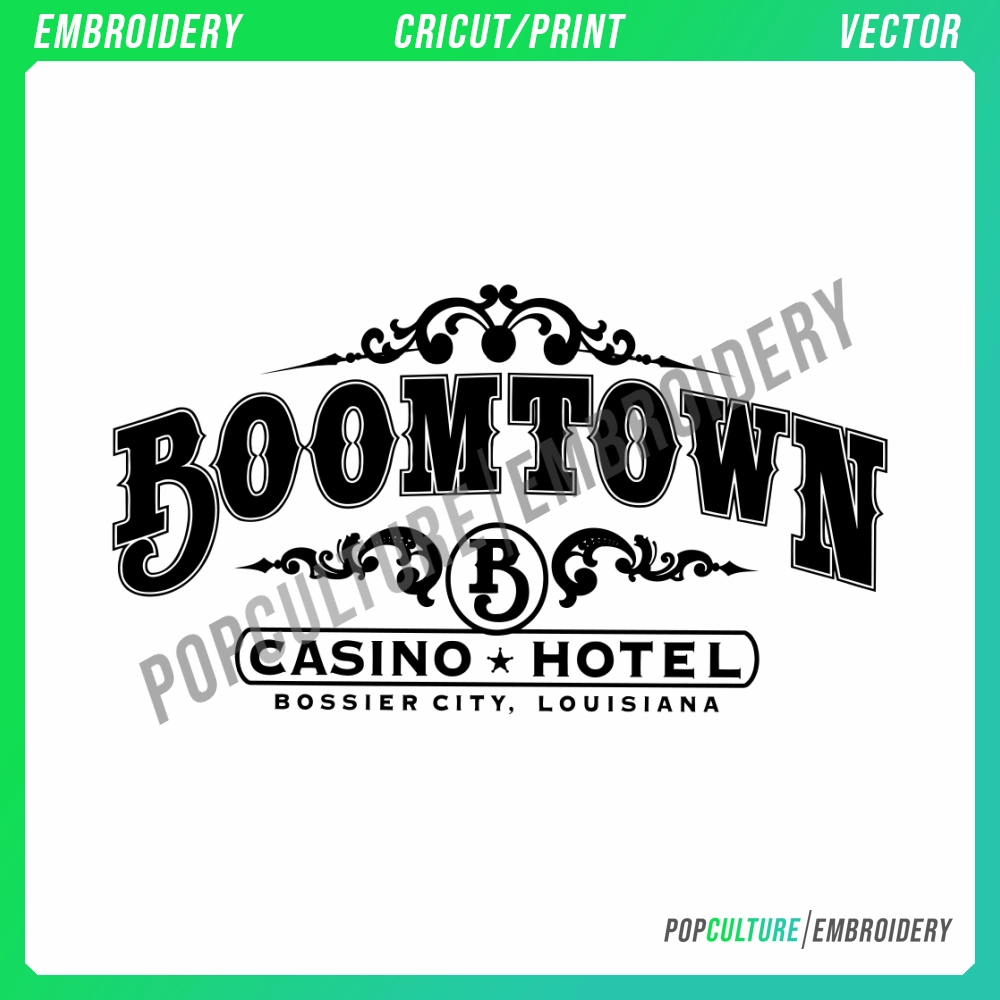 Boomtown - Official Logo for Embroidery & Vector • Pop Culture ...