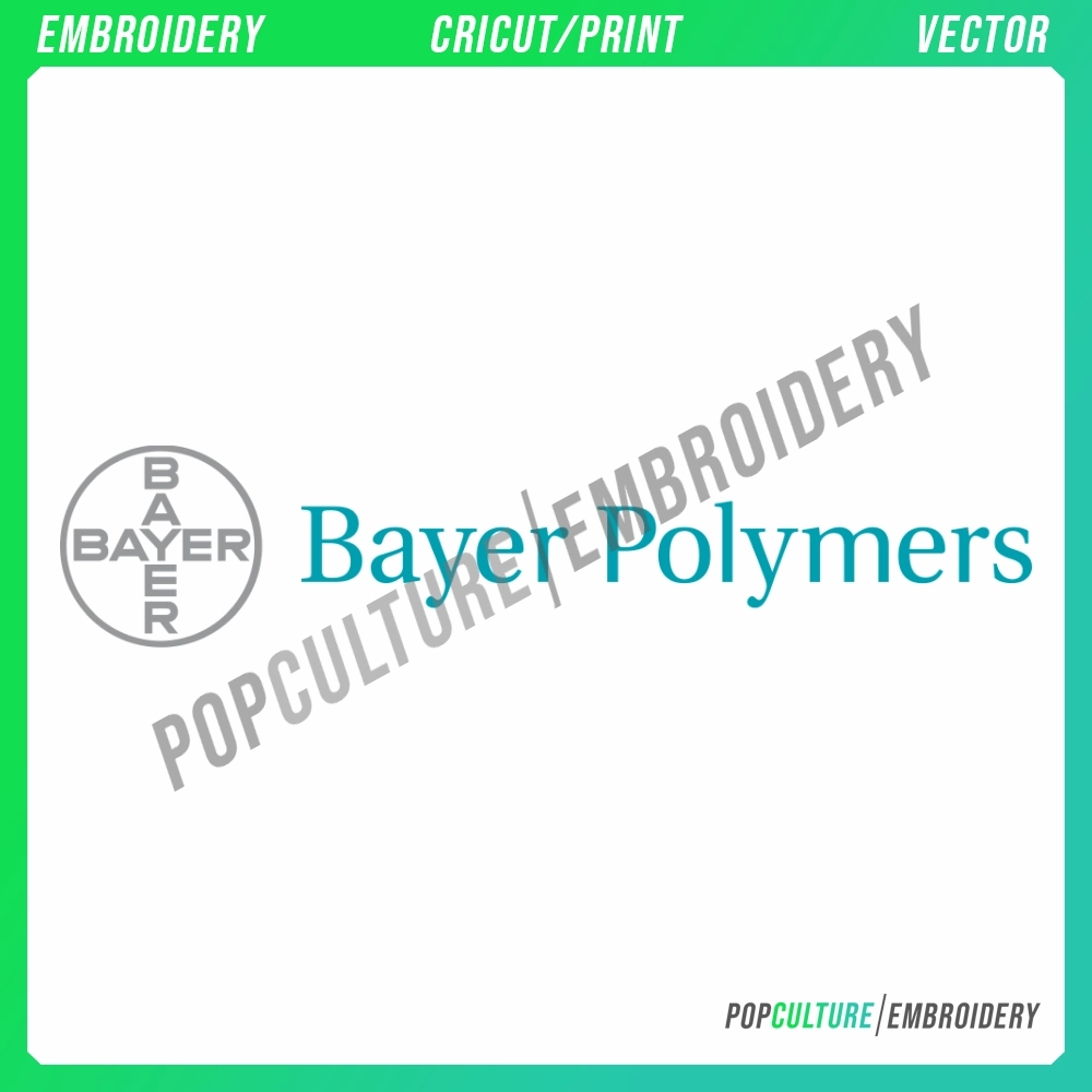 BAYER POLYMERS - Official Logo for Embroidery & Vector • Pop Culture ...