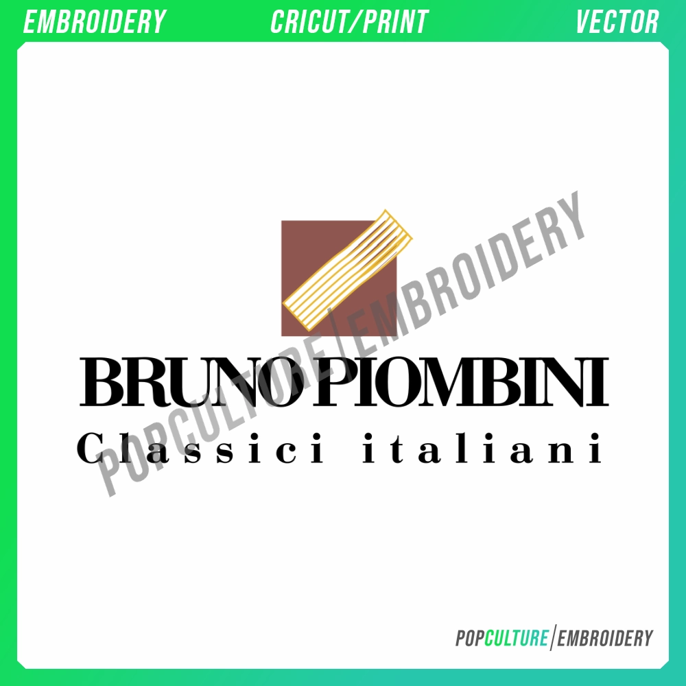 Bruno Piombini - Official Logo for Embroidery & Vector • Pop Culture ...