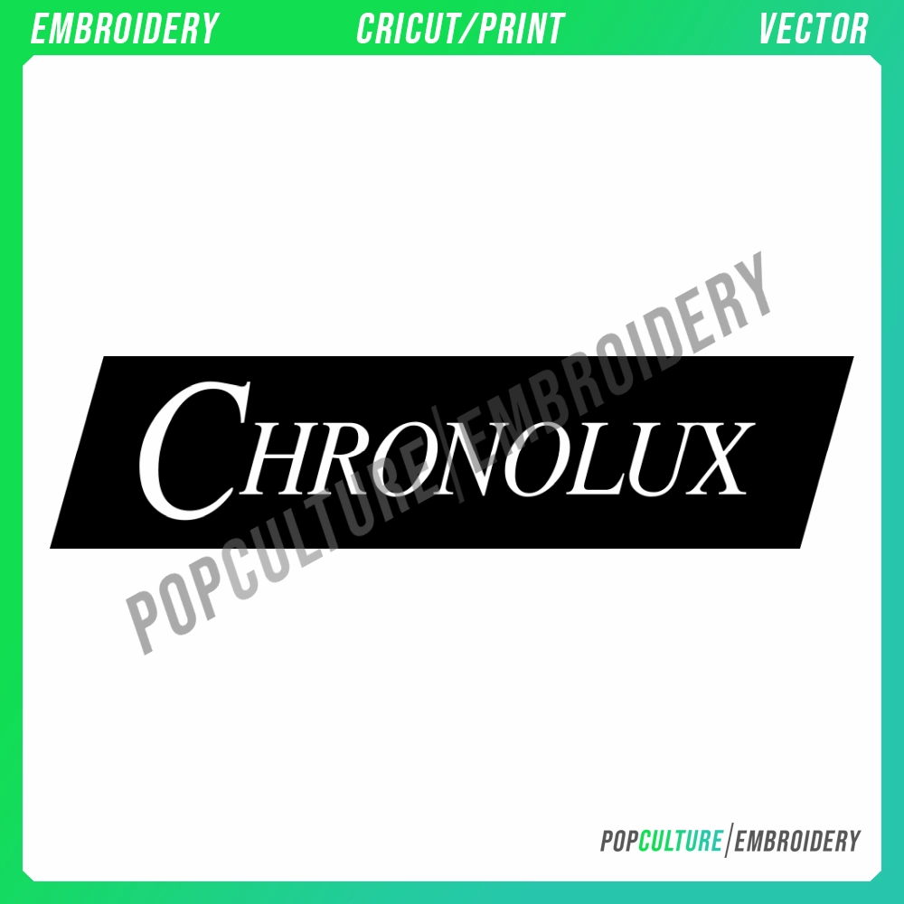 Chronolux logo - Official Logo for Embroidery & Vector • Pop Culture ...
