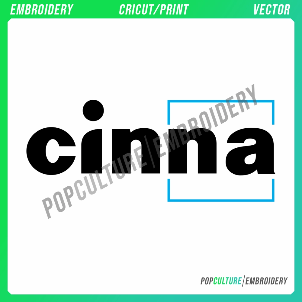 Cinna - Official Logo for Embroidery & Vector • Pop Culture Embroidery ...