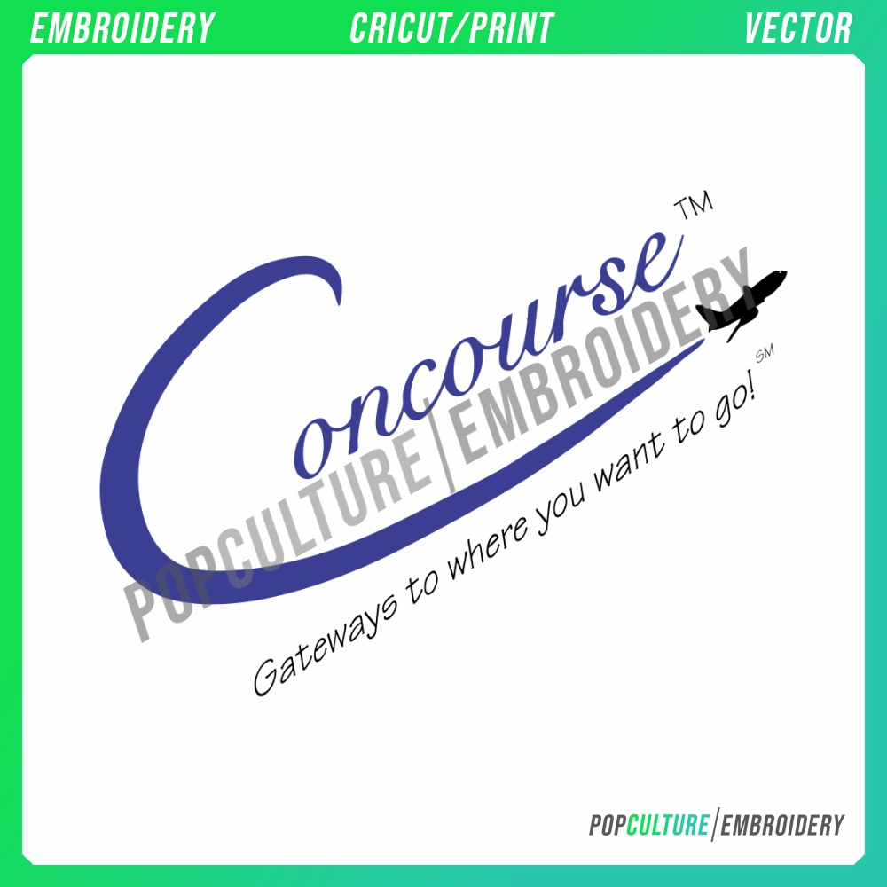 Concourse - Official Logo for Embroidery & Vector • Pop Culture ...