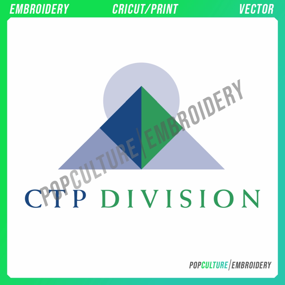 CTP Division - Official Logo for Embroidery & Vector • Pop Culture ...