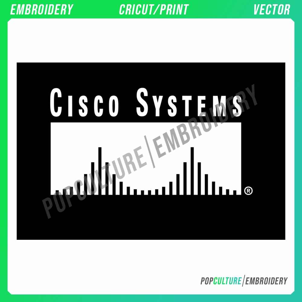 Cisco Systems logo - Official Logo for Embroidery & Vector • Pop ...