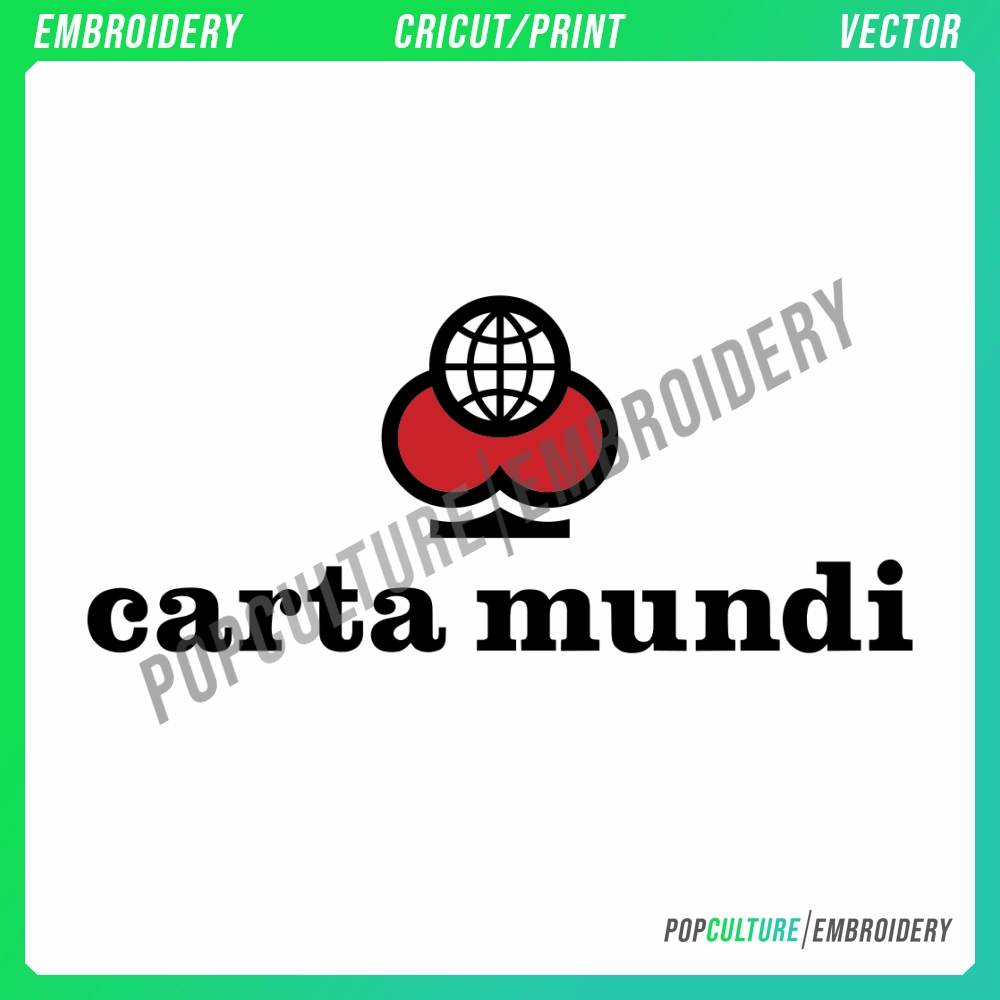 Carta Mundi - Official Logo for Embroidery & Vector • Pop Culture ...