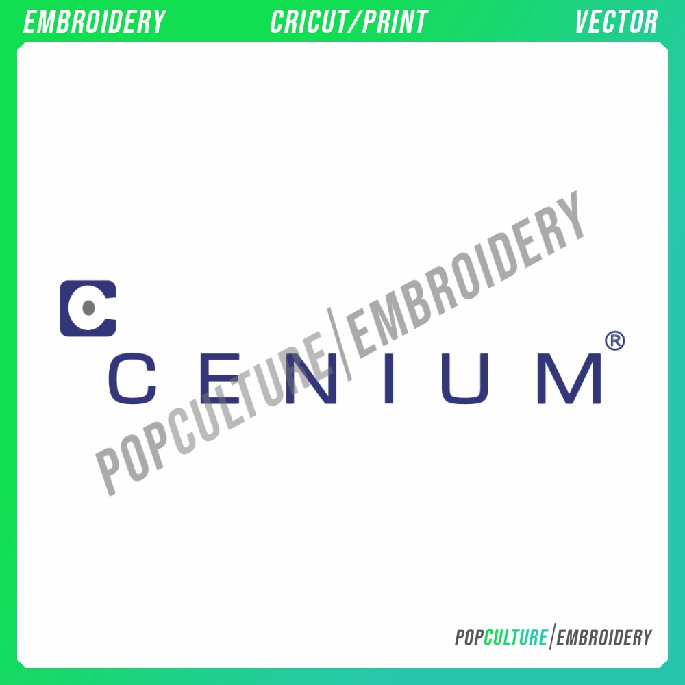Cenium - Official Logo for Embroidery & Vector • Pop Culture Embroidery ...