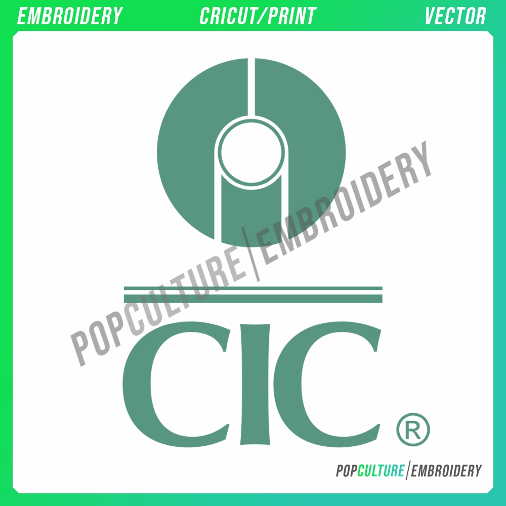 CIC - Official Logo for Embroidery & Vector • Pop Culture Embroidery ...