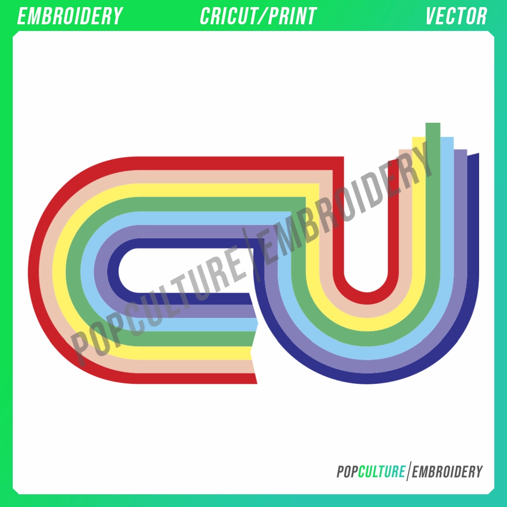 CU Rainbow logo - Official Logo for Embroidery & Vector • Pop Culture ...