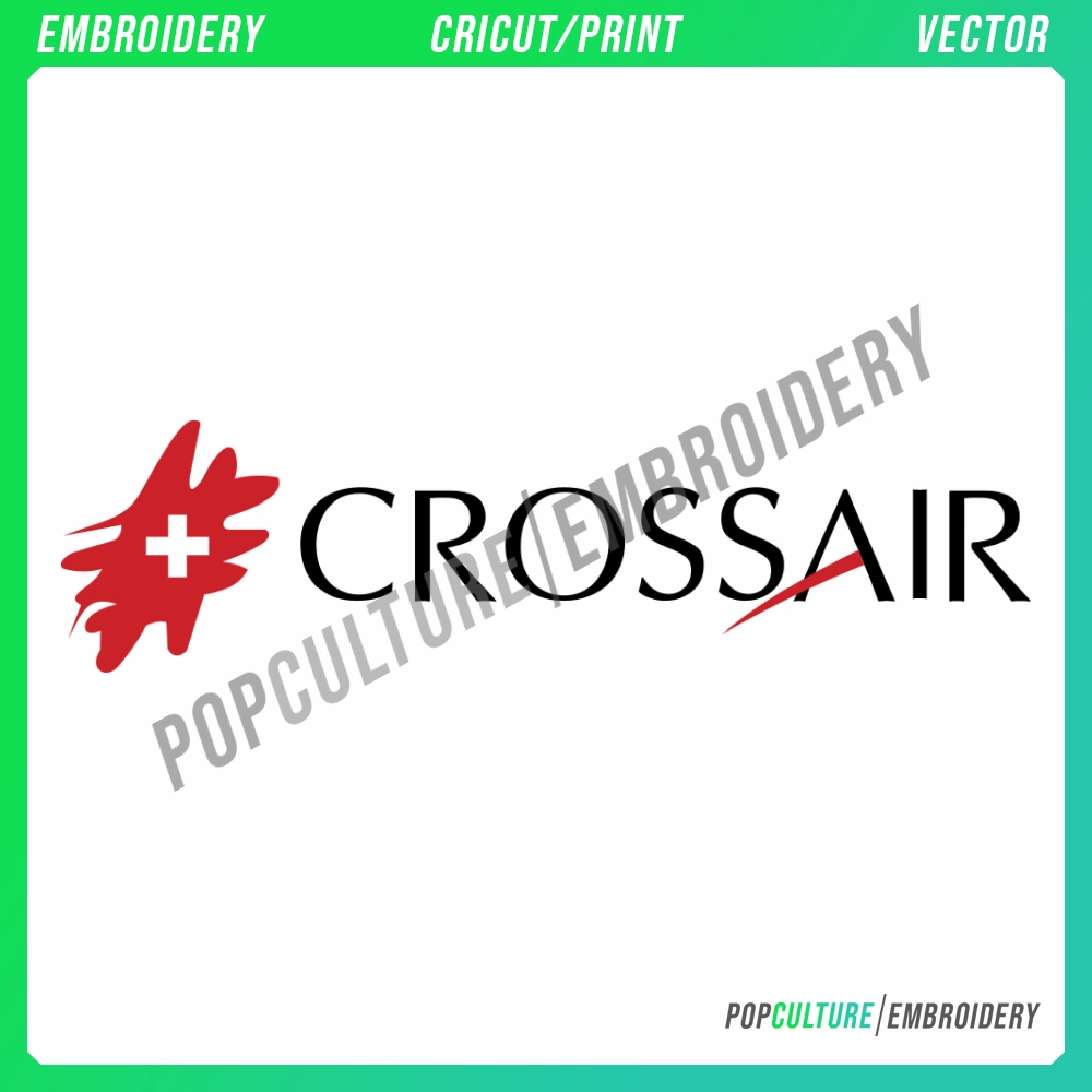 Crossair logo - Official Logo for Embroidery & Vector • Pop Culture ...