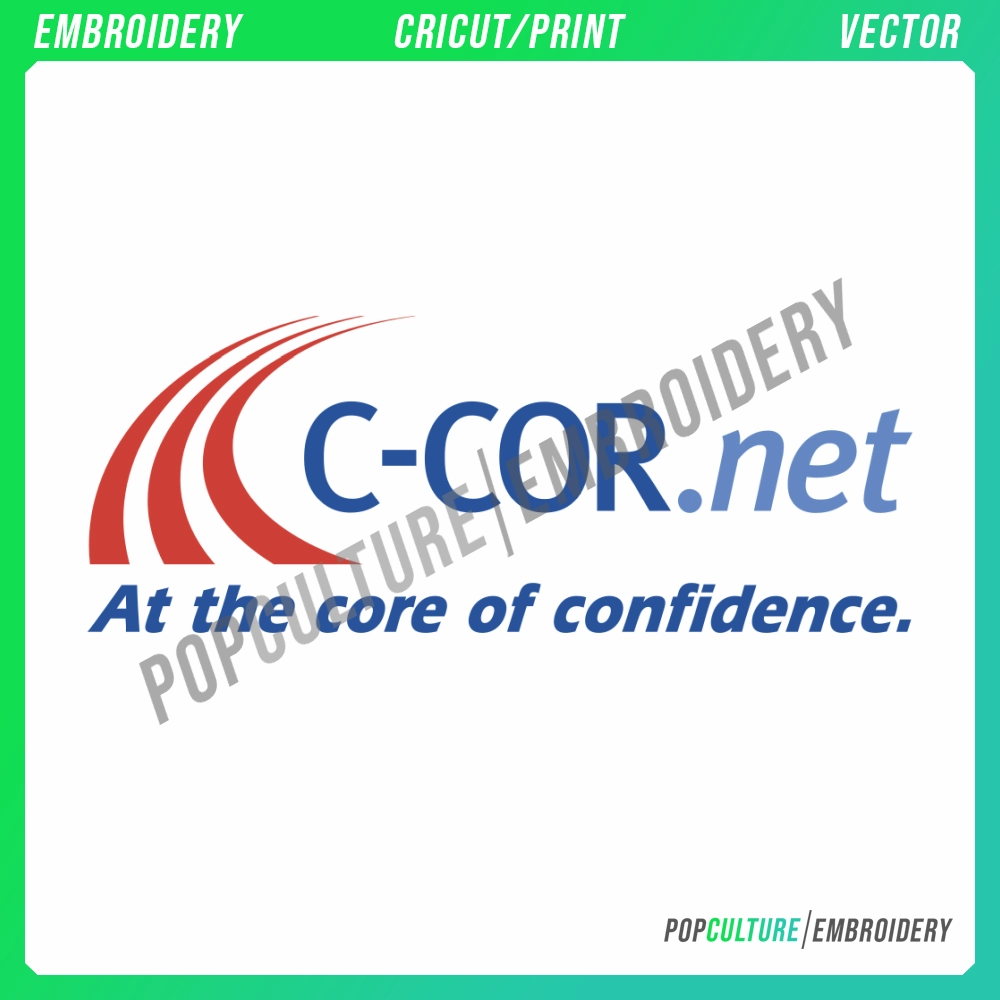 C COR net - Official Logo for Embroidery & Vector • Pop Culture Embroidery • 100k+ Embroidery ...