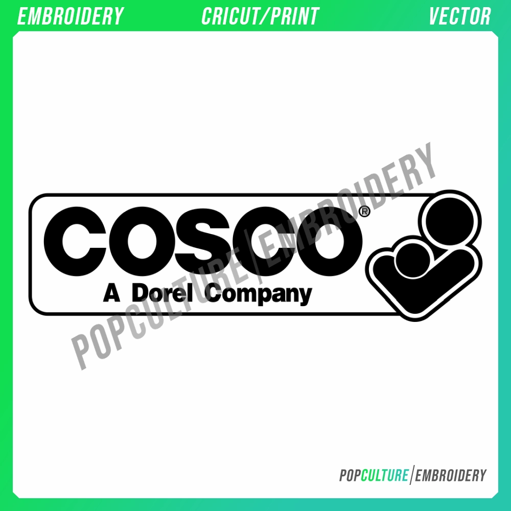 COSCO - Official Logo for Embroidery & Vector • Pop Culture Embroidery ...