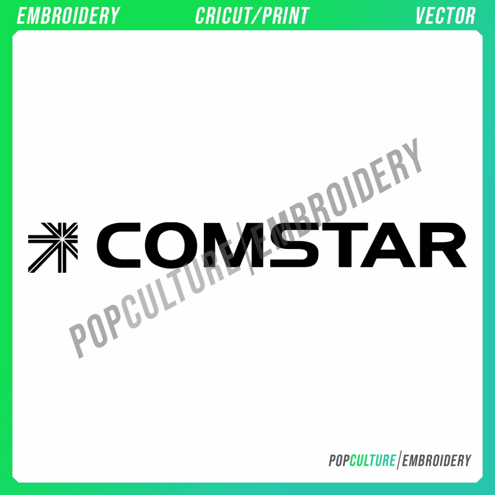 Comstar logo - Official Logo for Embroidery & Vector • Pop Culture ...