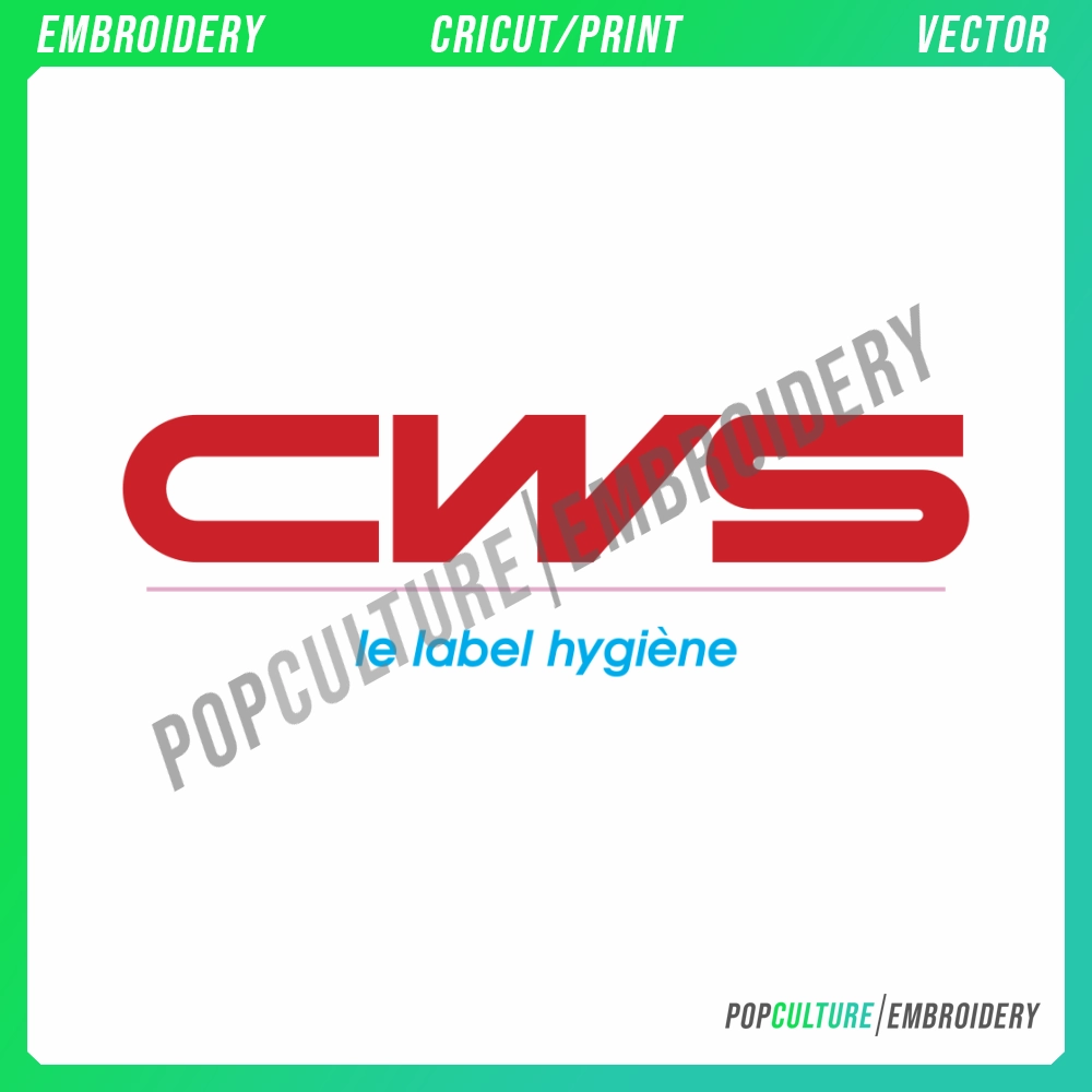 CWS - Official Logo for Embroidery & Vector • Pop Culture Embroidery ...