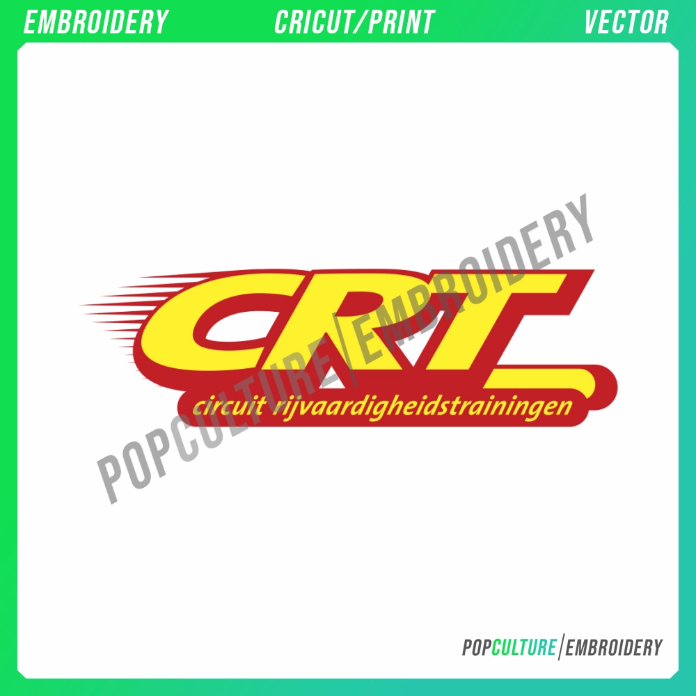CRT - Official Logo for Embroidery & Vector • Pop Culture Embroidery ...