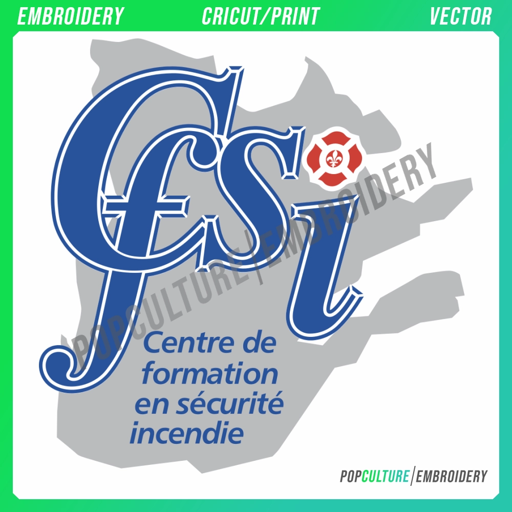 CFSI logo - Official Logo for Embroidery & Vector • Pop Culture ...