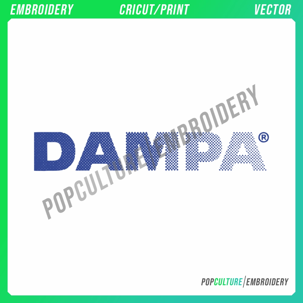 Dampa - Official Logo for Embroidery & Vector • Pop Culture Embroidery ...