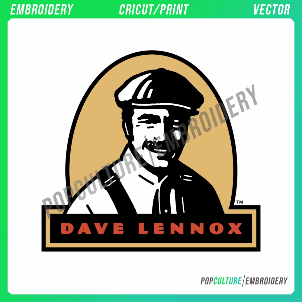 Dave Lennox - Official Logo for Embroidery & Vector • Pop Culture ...
