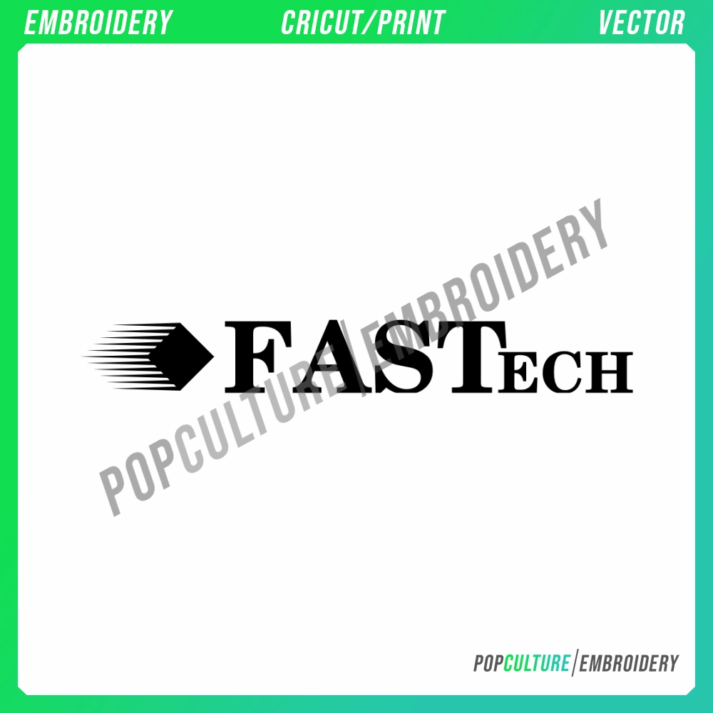 FASTech - Official Logo for Embroidery & Vector • Pop Culture ...