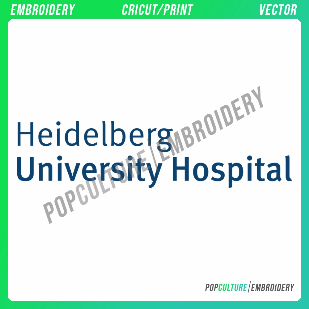 Heidelberg University Hospital - Official Logo for Embroidery & Vector ...