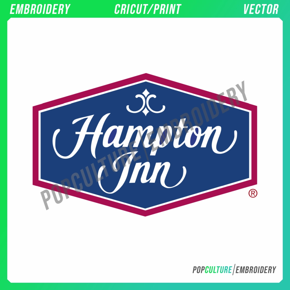 Hampton Inn - Official Logo for Embroidery & Vector • Pop Culture ...