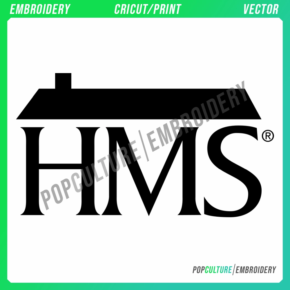 HMS - Official Logo for Embroidery & Vector • Pop Culture Embroidery ...