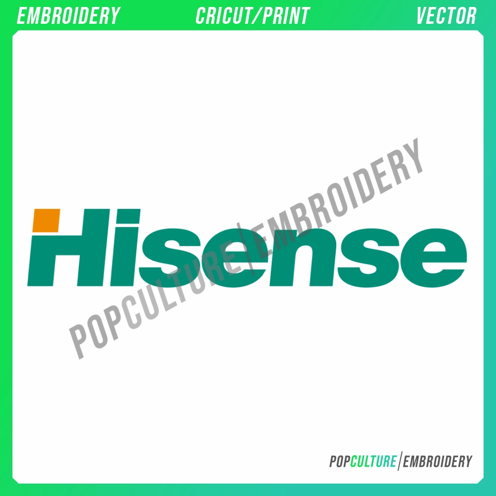 Hisense Logo - Official Logo for Embroidery & Vector • Pop Culture ...