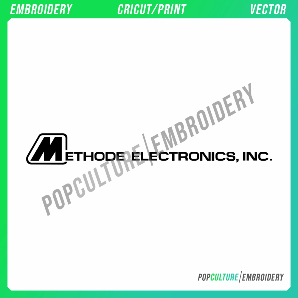 Methode Electronics - Official Logo for Embroidery & Vector • Pop ...