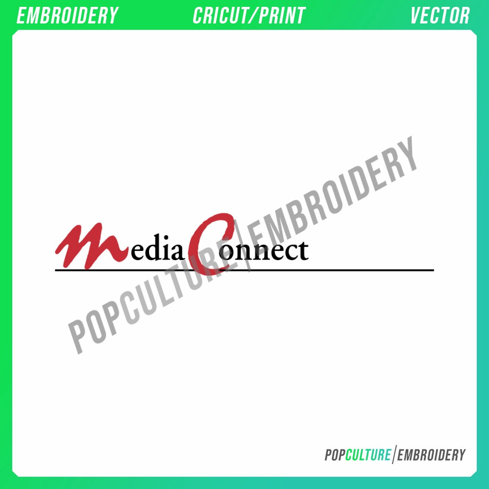 MediaConnect - Official Logo for Embroidery & Vector • Pop Culture Embroidery • 100k+ Embroidery ...