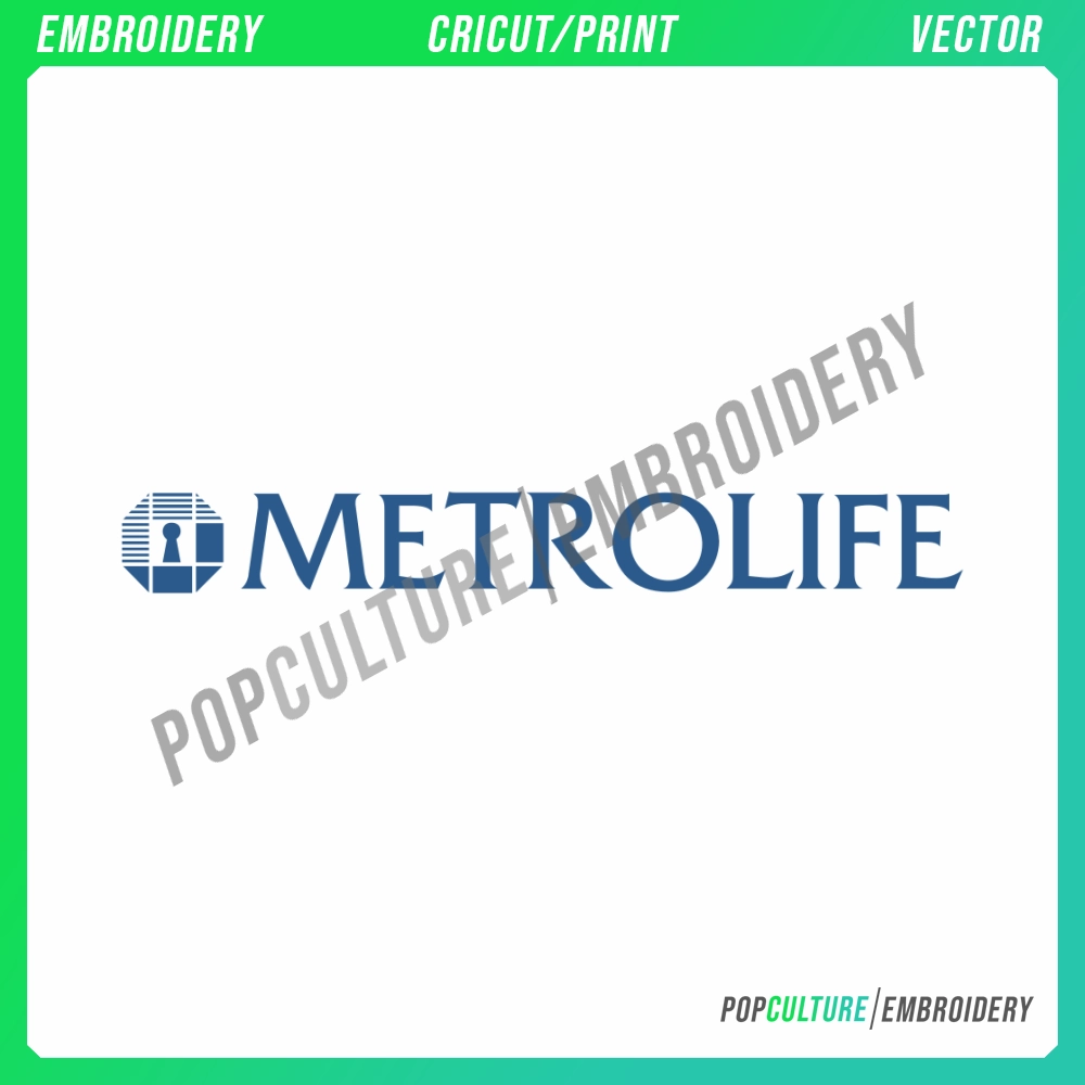 Metrolife - Official Logo for Embroidery & Vector • Pop Culture ...