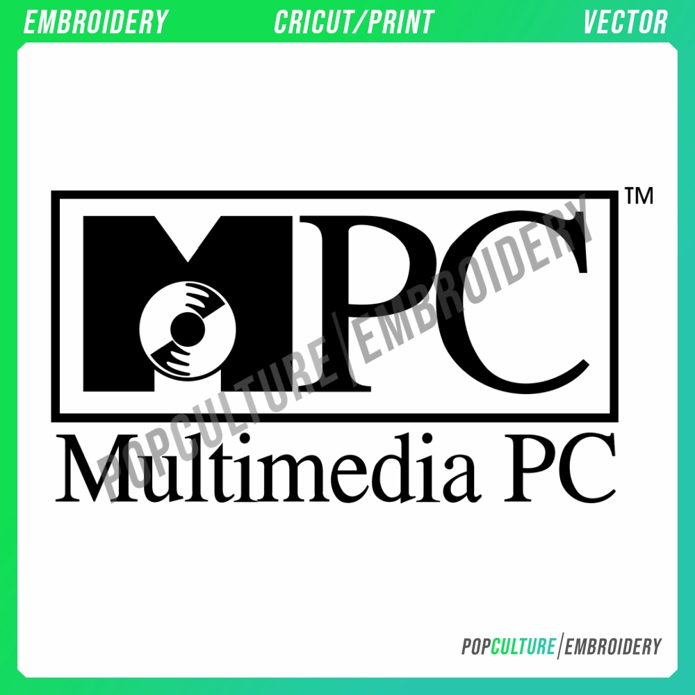 Multimedia PC - Official Logo for Embroidery & Vector • Pop Culture ...