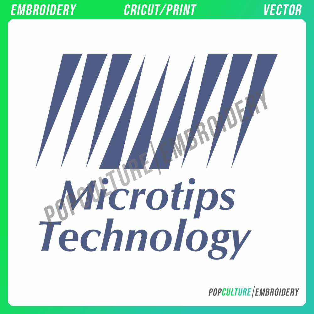 Microtips Technology - Official Logo for Embroidery & Vector • Pop Culture Embroidery • 100k ...