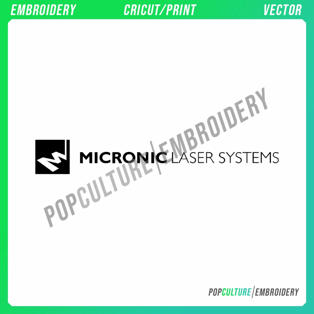 Micronic Laser Systems - Official Logo for Embroidery & Vector • Pop ...