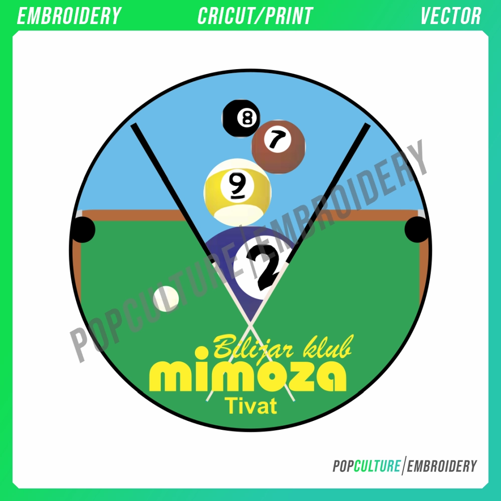Mimoza - Official Logo for Embroidery & Vector • Pop Culture Embroidery ...