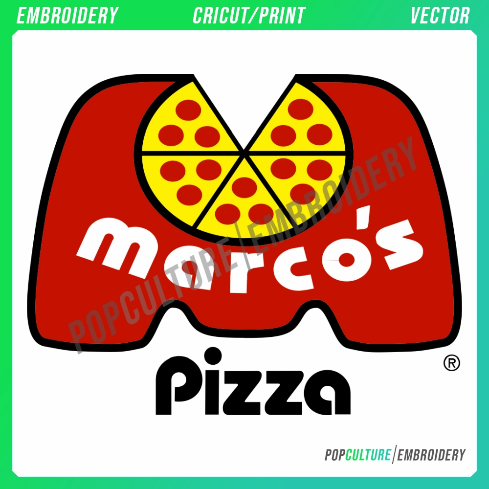 Marco's Pizza - Official Logo for Embroidery & Vector • Pop Culture ...