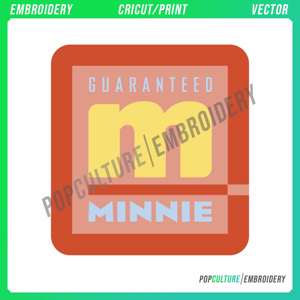 Minnie Mouse - Official Logo for Embroidery & Vector • Pop Culture ...