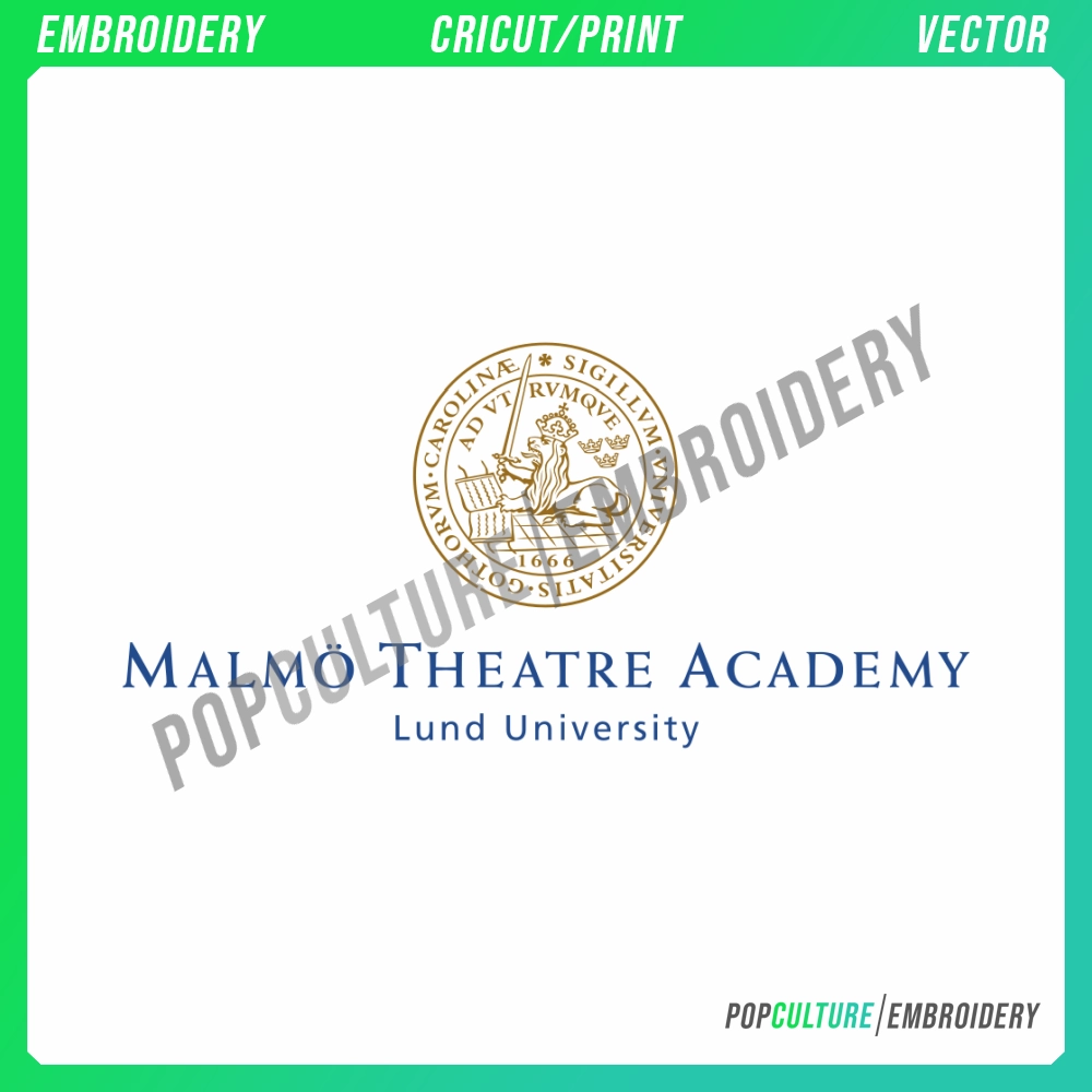 Malmo Theatre Academy - Official Logo for Embroidery & Vector • Pop ...