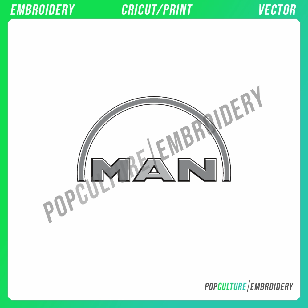 Man Logo - Official Logo for Embroidery & Vector • Pop Culture ...