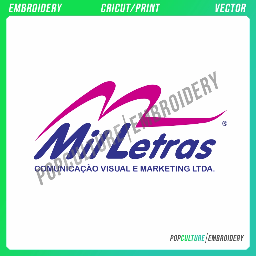 Mil Letras - Official Logo for Embroidery & Vector • Pop Culture ...