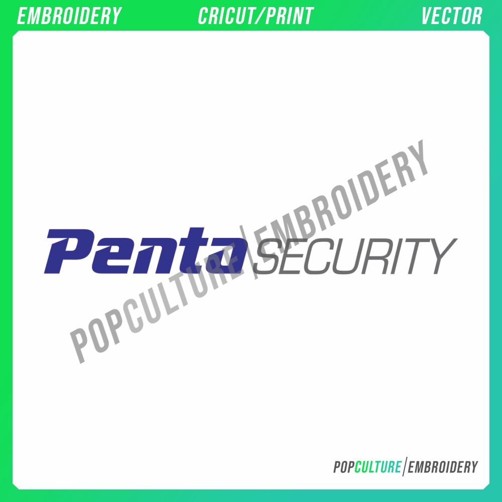 Penta Security - Official Logo for Embroidery & Vector • Pop Culture Embroidery • 100k ...