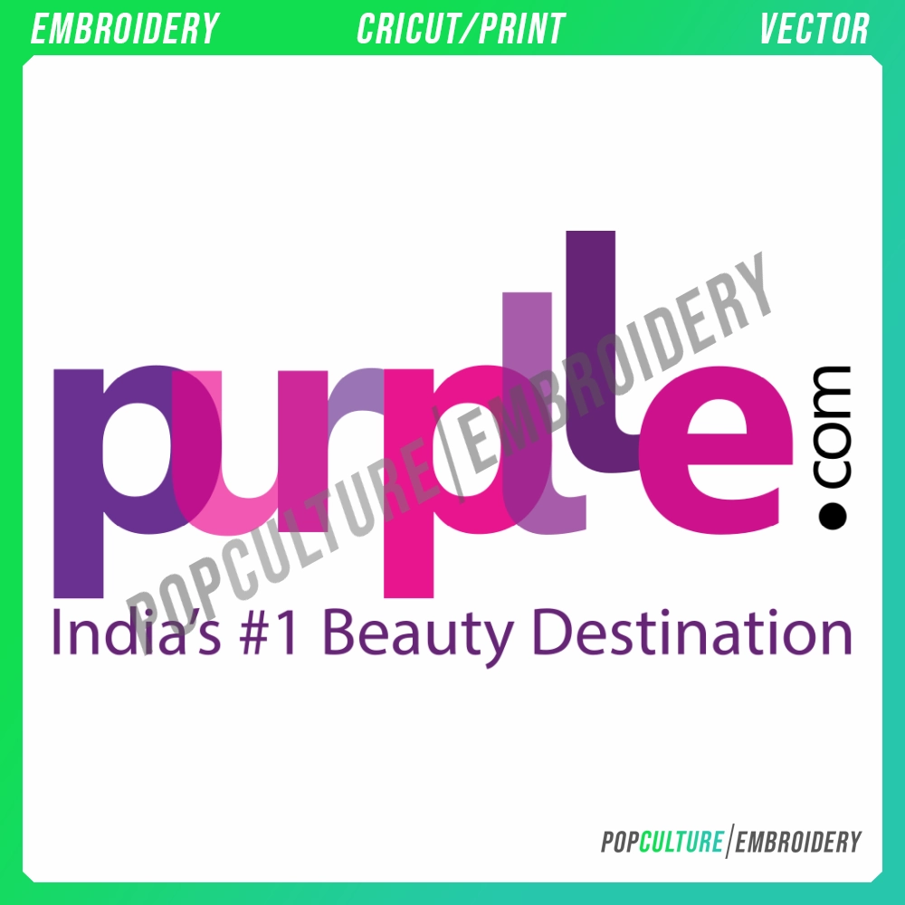 Purplle Logo - Official Logo for Embroidery & Vector • Pop Culture ...